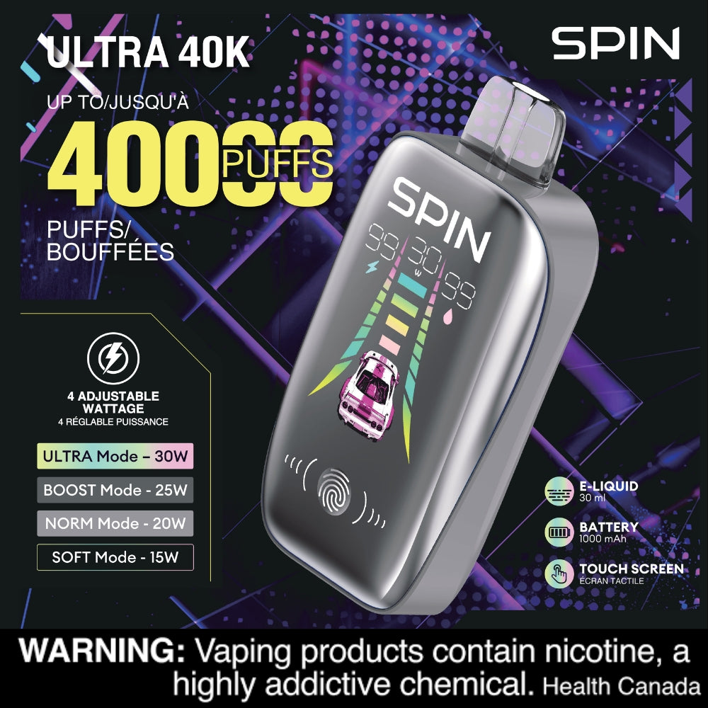 Introducing the Spin Ultra 40K: Elevate Your Vaping Experience – Vape ...