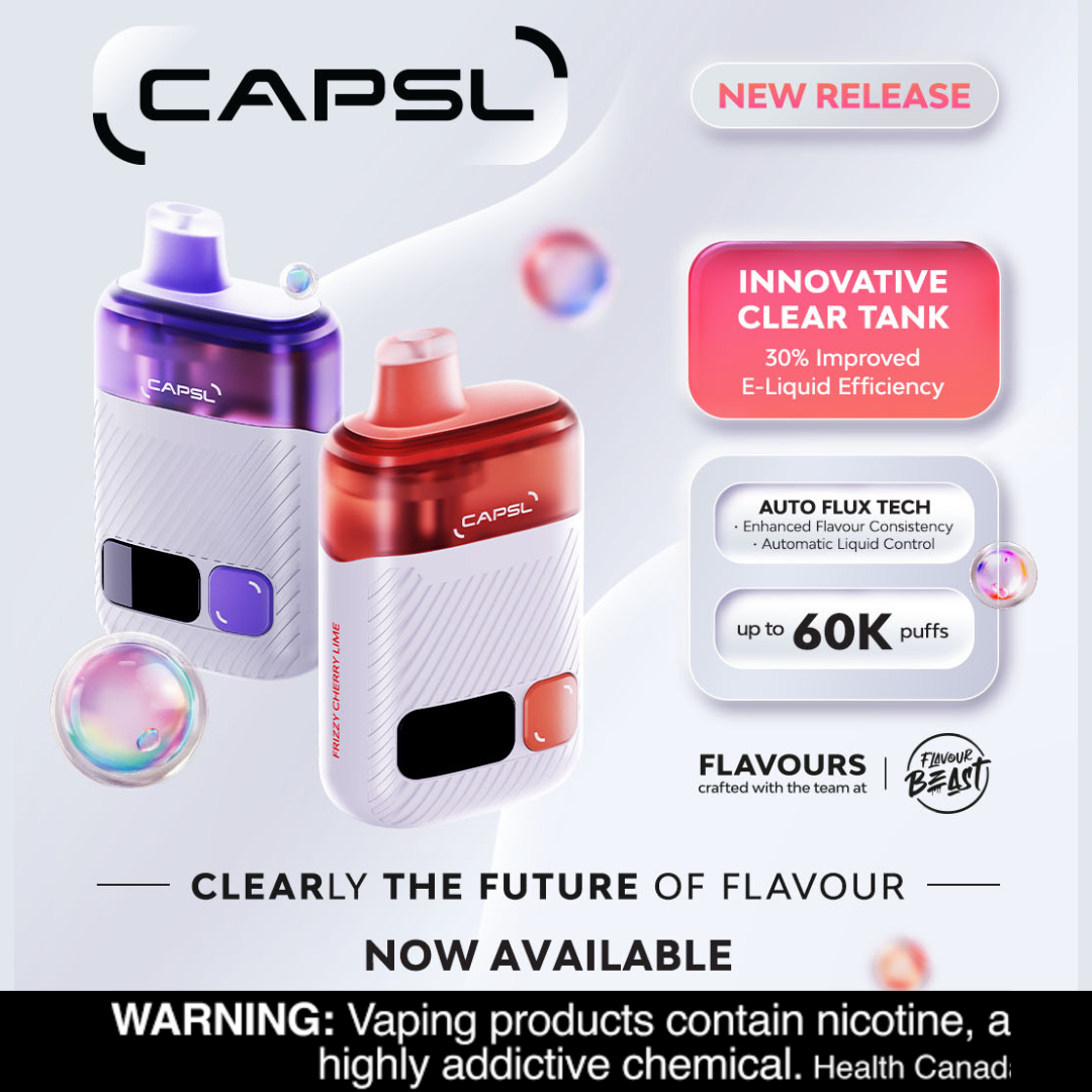 CAPSL Disposable Vape Review | Clear Tank, 60K Puffs & 10 Flavours ...
