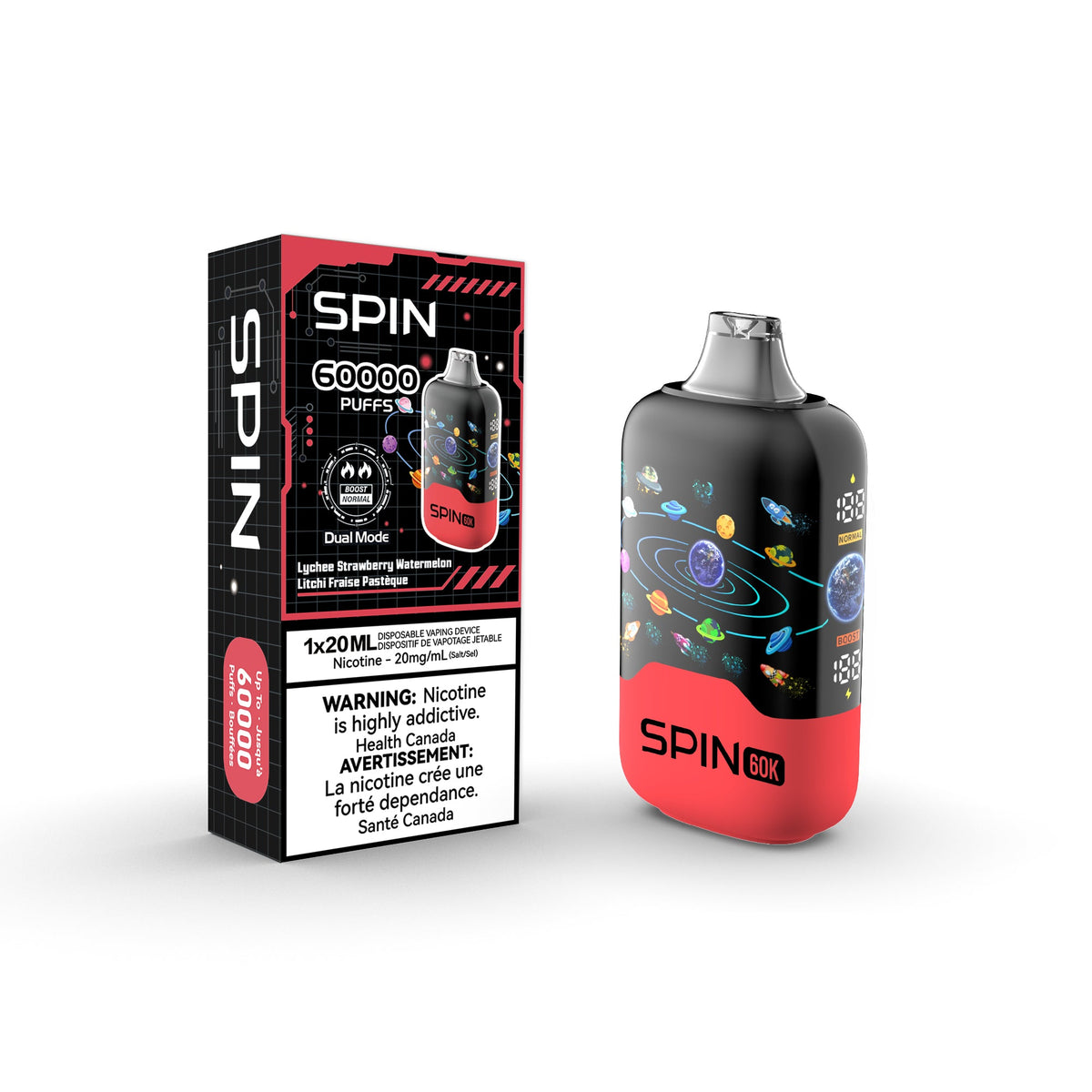 SPIN 60K Disposable Online Canada Free Shipping - Vape Kingdom