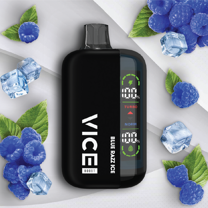 VICE BOOST 9000 Disposable Blue Razz Ice - Vape Kingdom