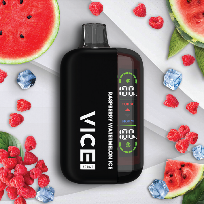 VICE BOOST 9000 Raspberry Watermelon Ice - Vape Kingdom