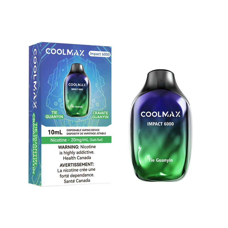CoolMax Impact 6000 Tieguanyin (Green Tea) - Vape Kingdom