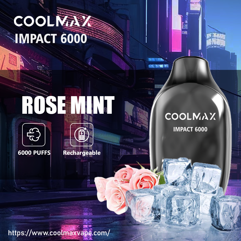 CoolMax Impact 6000 Disposable Rose Mint - Vape Kingdom