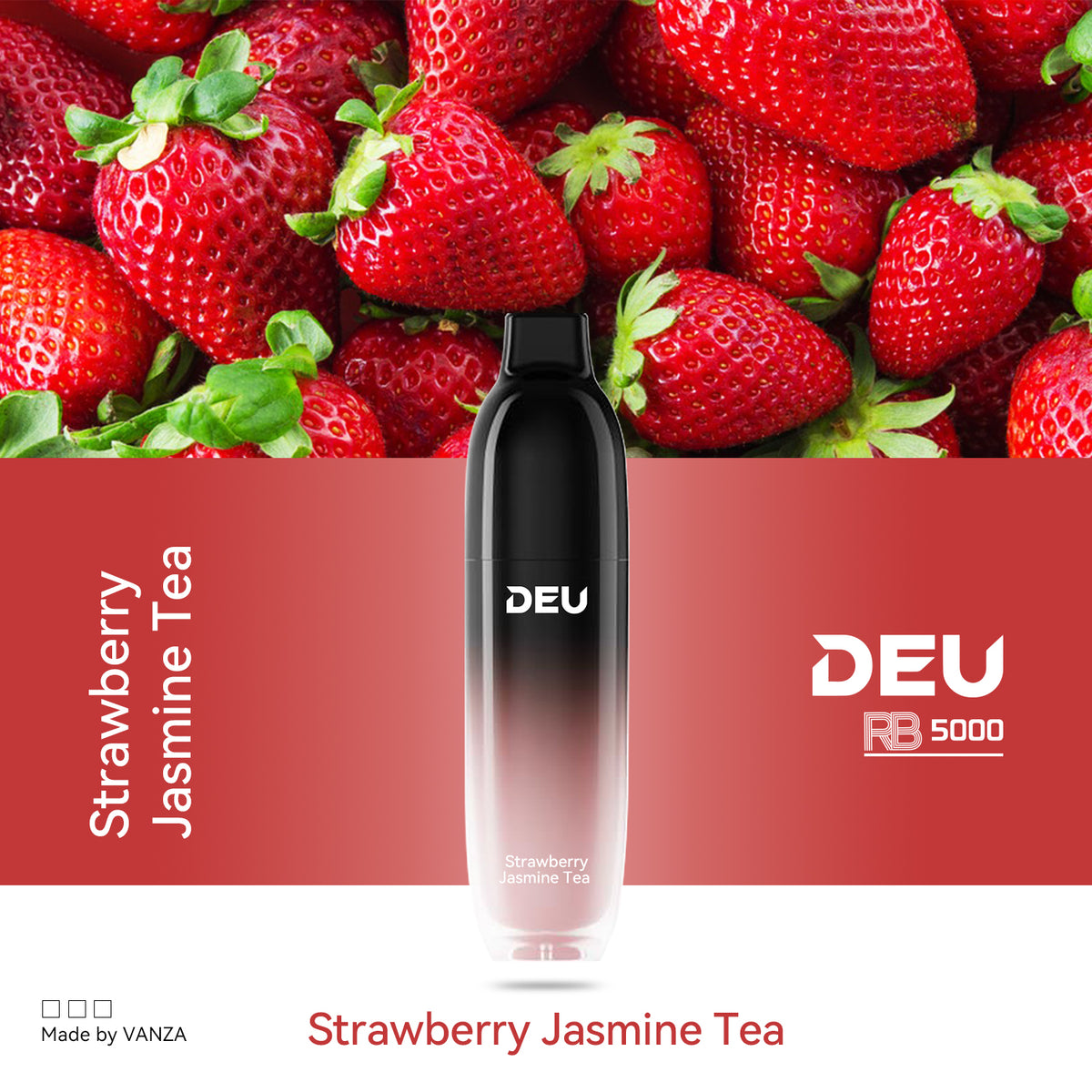 DEU RB5000 Strawberry Jasmine Tea - Vape Kingdom