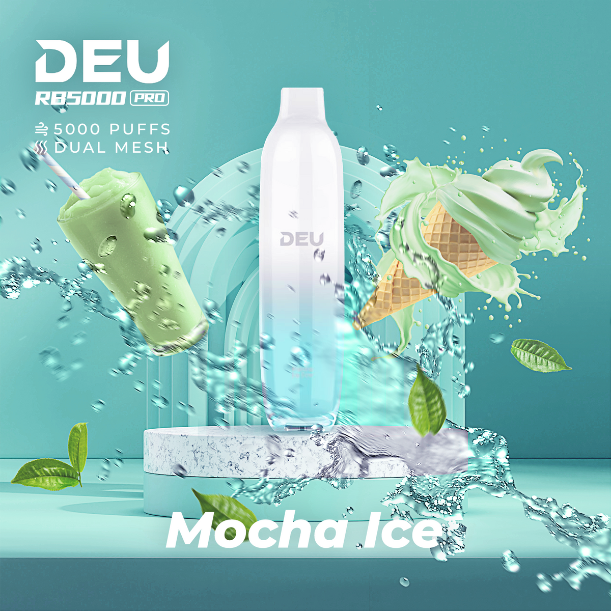 DEU RB5000 Pro Disposable Mocha Ice - Vape Kingdom