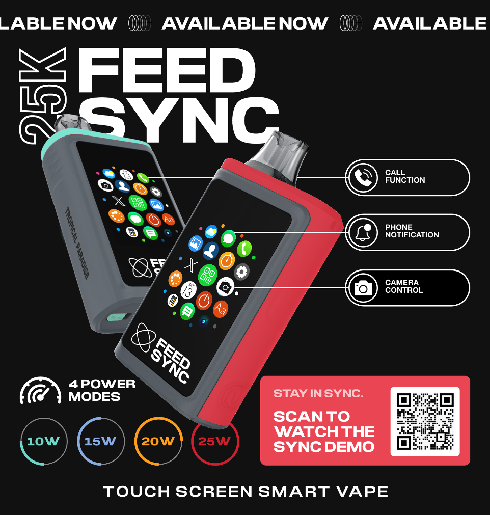Feed SYNC 25000 Disposable Mango Twinning - Vape Kingdom
