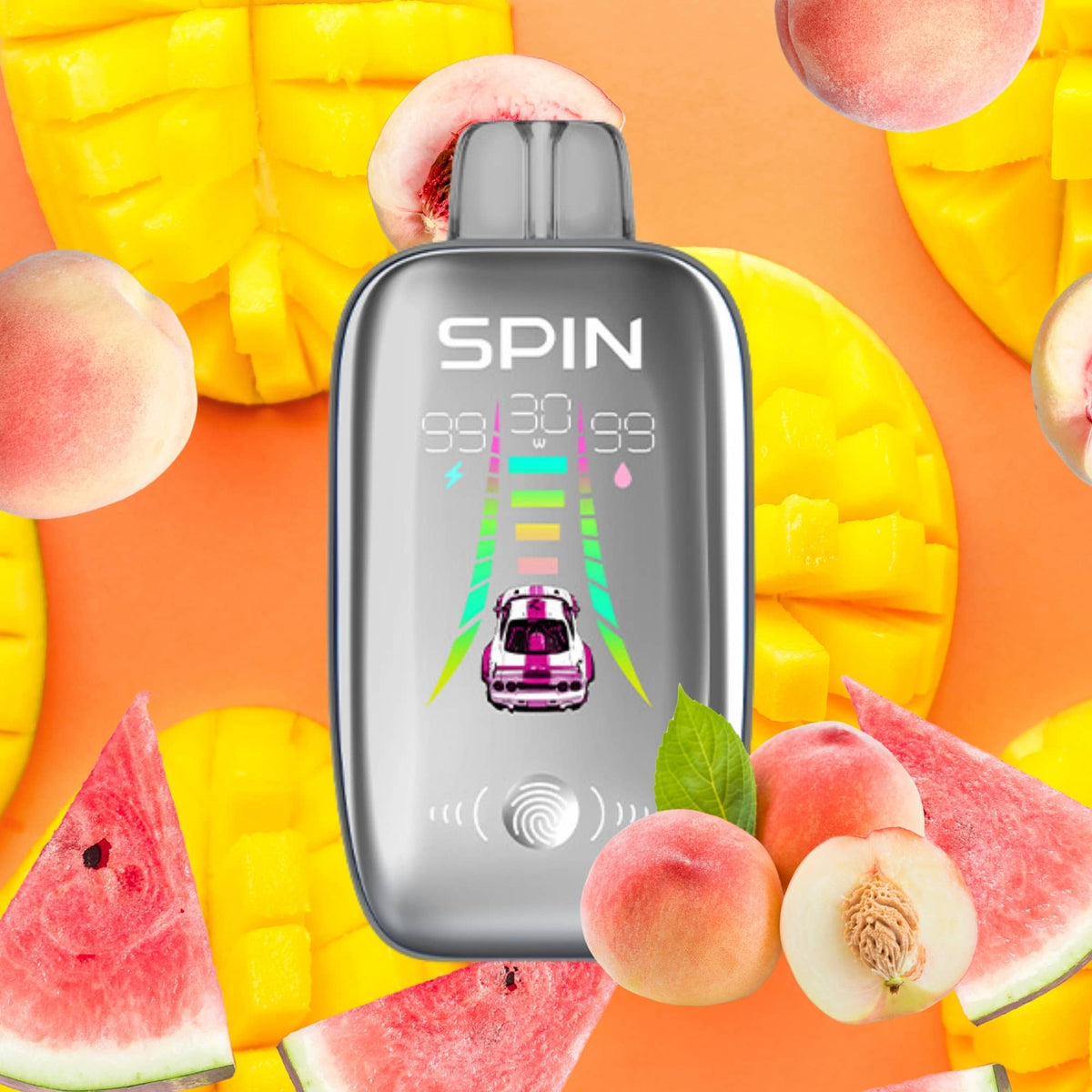 Spin Ultra 40K Disposable Peach Mango Watermelon - Vape Kingdom