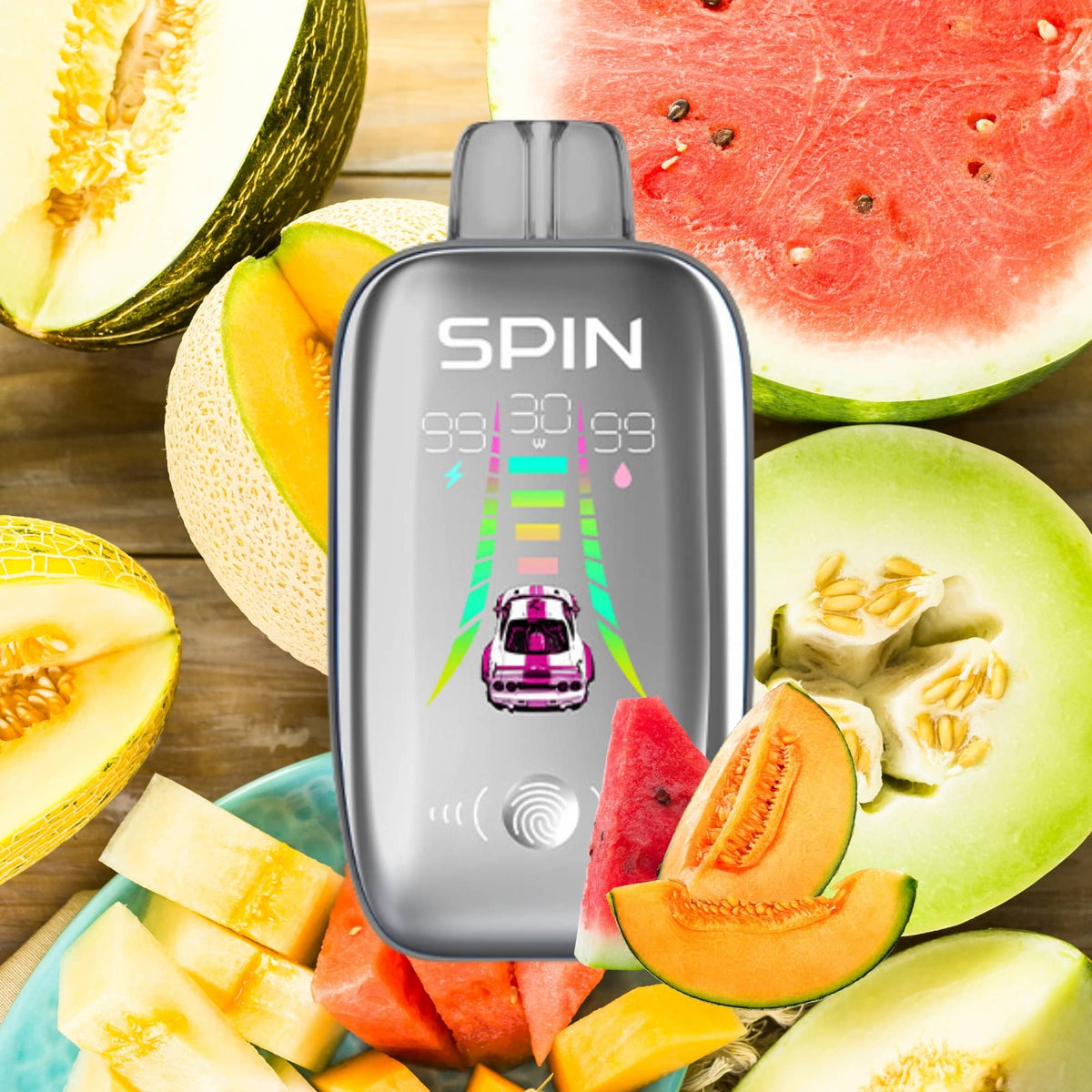 Spin Ultra 40K Watermelon Honeydew Cantaloupe - Vape Kingdom