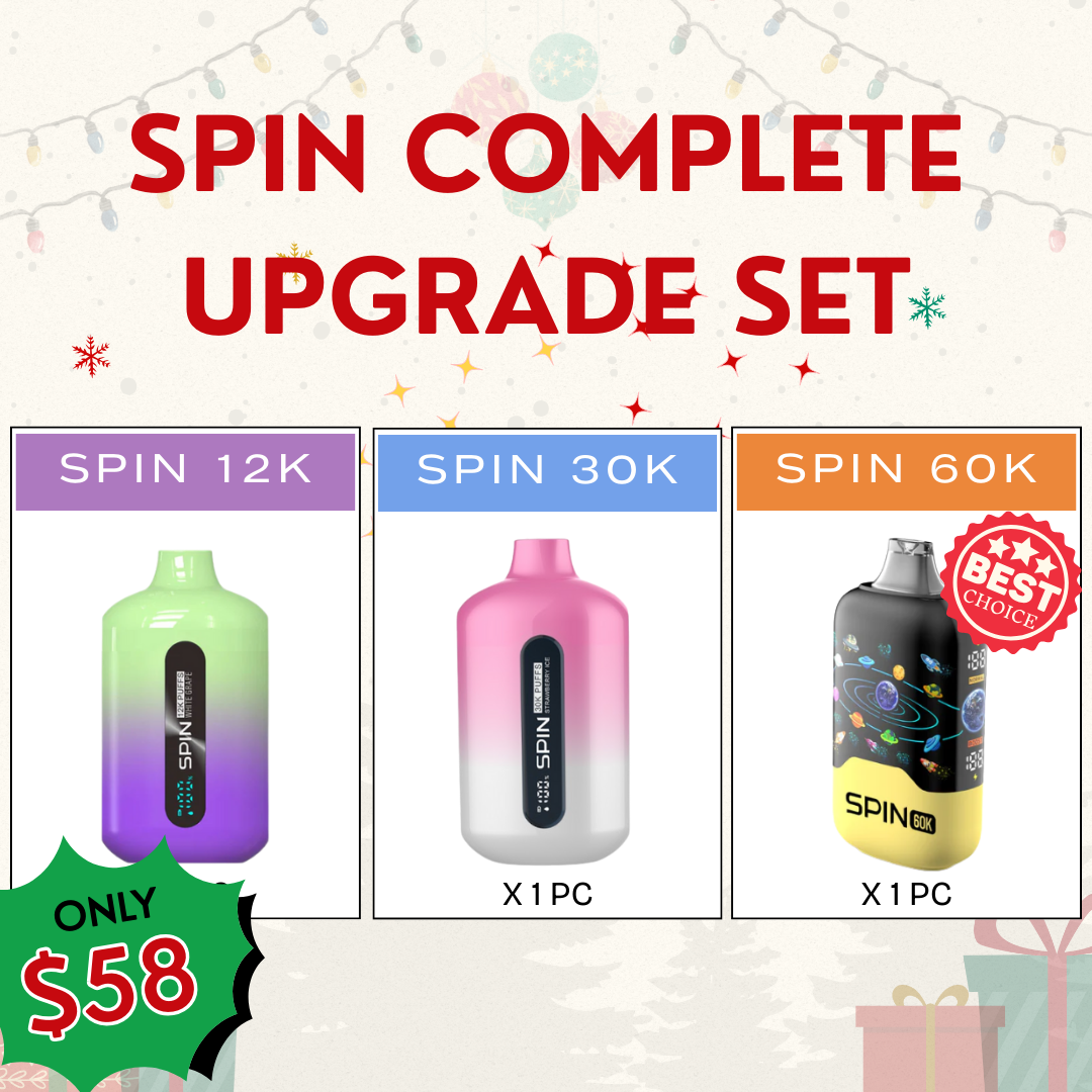 SPIN Complete Upgrade Gift Set (3pcs) - Vape Kingdom