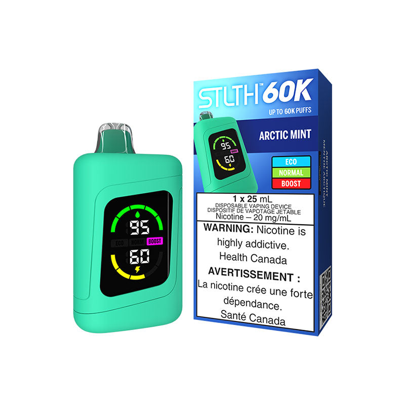 STLTH 60K Disposable Vape Arctic Mint - Vape Kingdom