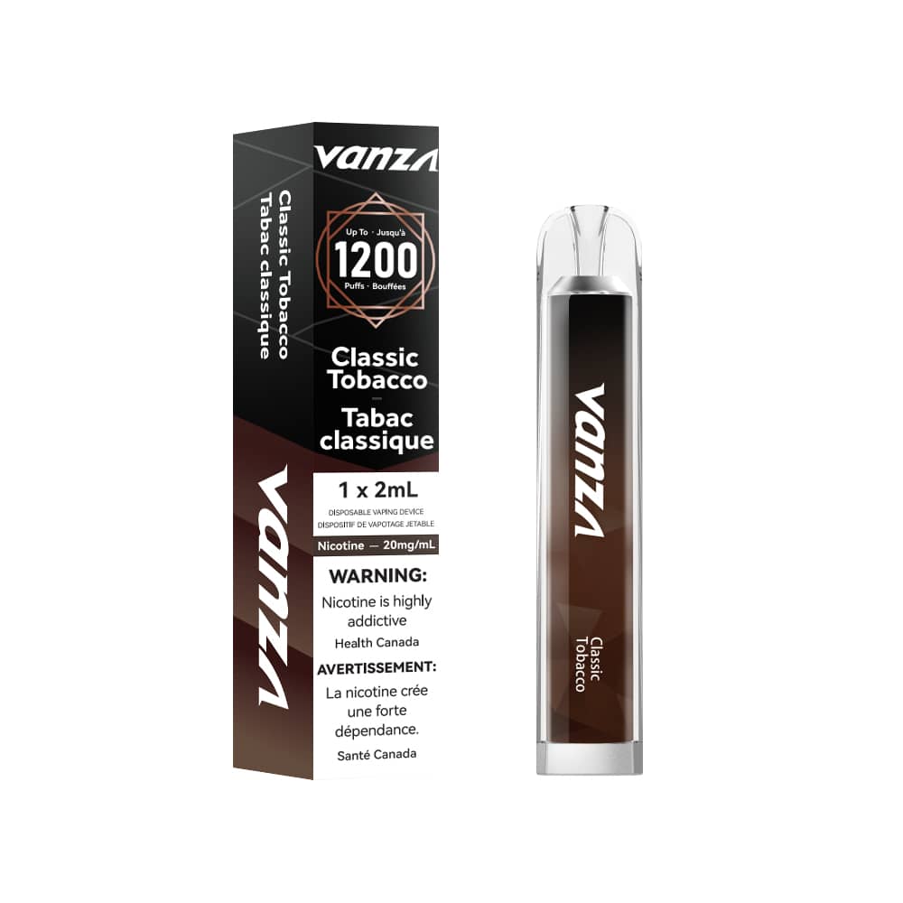 Vanza 1200 Disposable Vape - Classic Tobacco – Vape Kingdom