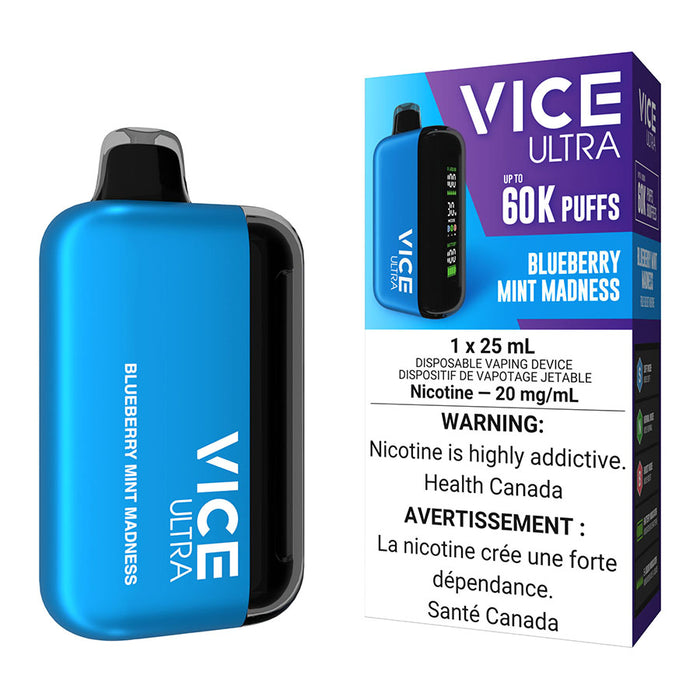 VICE Ultra 60K Disposable Bluberry Mint Madness - Vape Kingdom